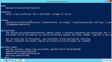 Manage Bitlocker Keys Including Backup And Restore Youtube