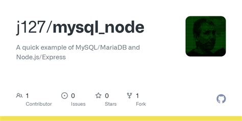 [tutorial] how to use mysql or mariadb with node js and express