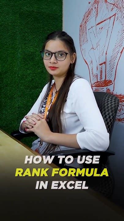 How To Use Rank Formula In Excel Shorts Youtube
