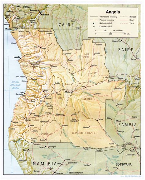 Angola Map Angola
