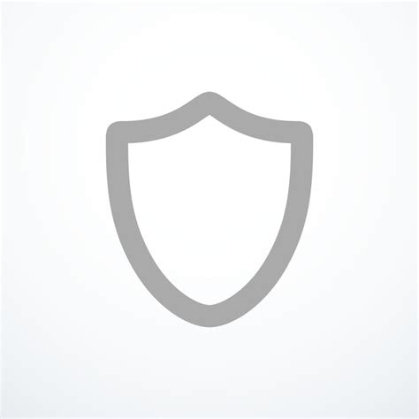 Premium Vector Shield Line Icon Vector Illustration