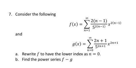solved 7 consider the following