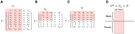 singular value decomposition svd on a term document matrix and the