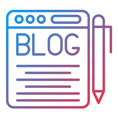 Premium Vector Blog Icon Vector Image Can Be Used For Copywriting