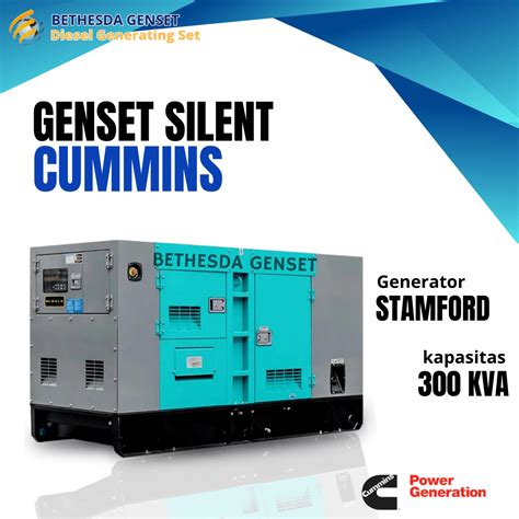 Genset Cummins 300 Kva Stamford