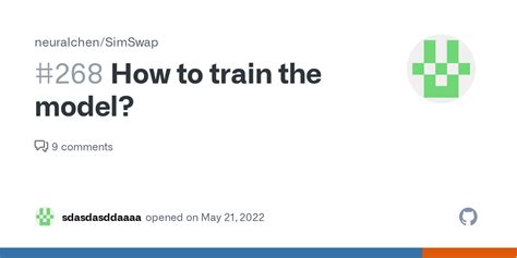 how to train the model · issue 268 · neuralchen simswap · github