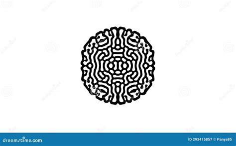 Reaction Diffusion Organic Pattern Cell Division Stock Illustration