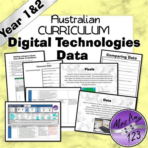 Australian Curriculum Year Digital Technologies Data Unit Features Fun Engaging And