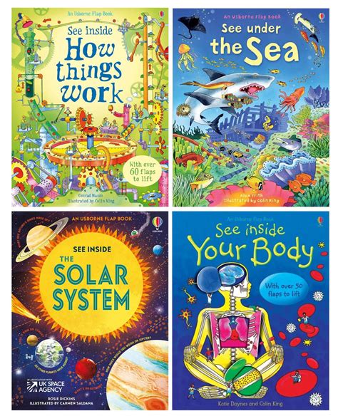 Usborne Flap Book See Inside Series 4 Books Collection Set - Ages 6+ - — Books2Door