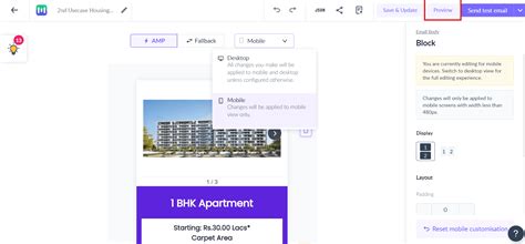 How To Check The Mobile Preview Of A Template