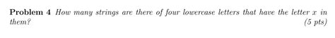 solved problem 4 how many strings are there of four