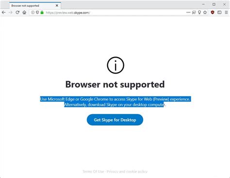 Skypes For Web Does Not Support Firefox Ghacks Tech News Rfirefox