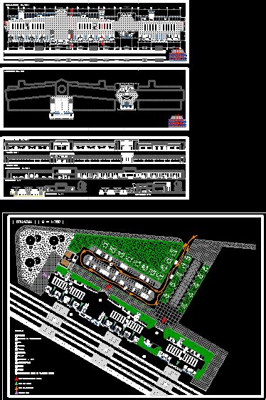 Train Station DWG Block For AutoCAD Designs CAD