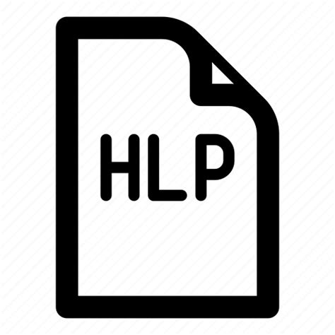 Extension File Format Hlp Type Icon Download On Iconfinder