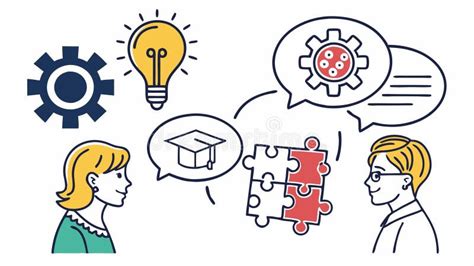 Problem Solving Network Representing Idea And Solution Process Vector
