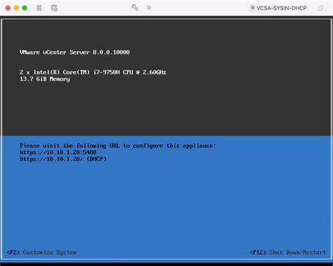 vcenter server 8 0u3 ovf：在 fusion 和 workstation 中快速部署 vcsa sysin