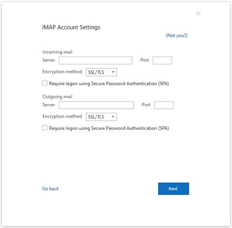 Setting Up Outlook Imap