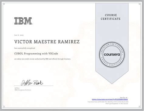 Cobol Programming With Vscode Ibm Certificate Ppt