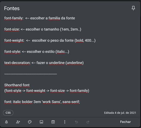 Css Fontes Html5 Css3 Javascript