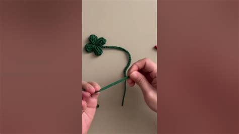 코바늘로 네잎클로버 뜨기 Youtube