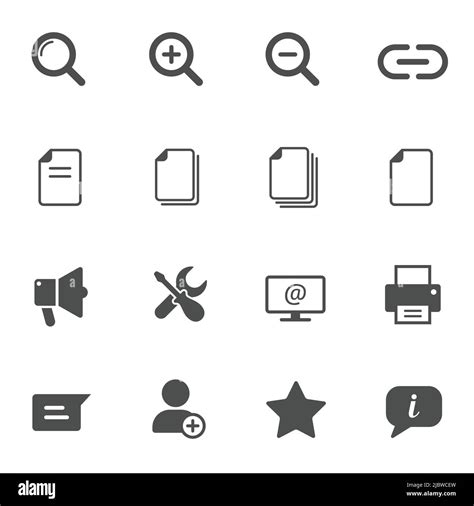 Internet Web Communication Vector Icons Set Stock Vector Image And Art Alamy