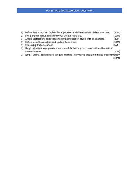 Dsp Questions Pdf