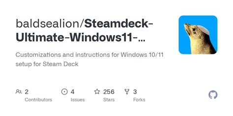 GitHub Baldsealion Steamdeck Ultimate Windows Guide Customizations And Instructions For