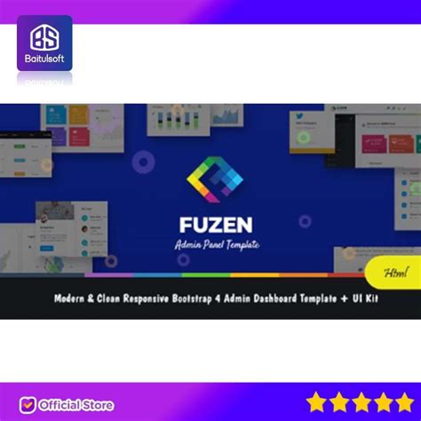 Jual Fuzen Modern And Clean Responsive Bootstrap 4 Admin Dashboard