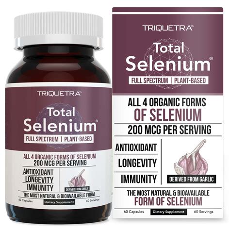 Total Selenium 200 Mcg Plant Based Selenium Triquetra™