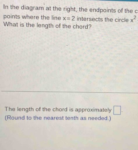 Solved In The Diagram At The Right The Endpoints Of The C Points