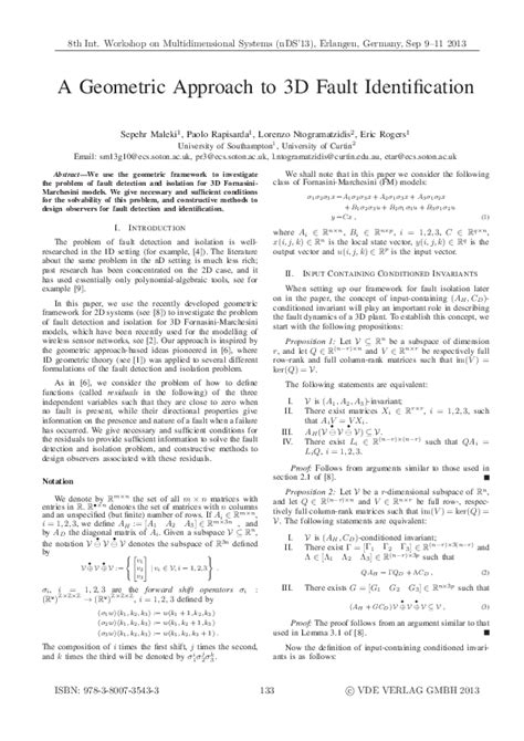 Pdf A Geometric Approach To 3d Fault Identification