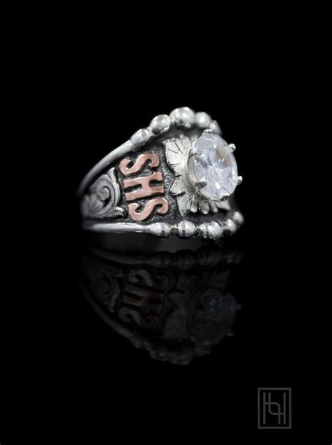 Personalized Western Classic Class Ring Sterling Silver