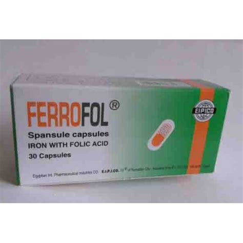 Ferrofol 30 Capsules Iron And Folic Acid