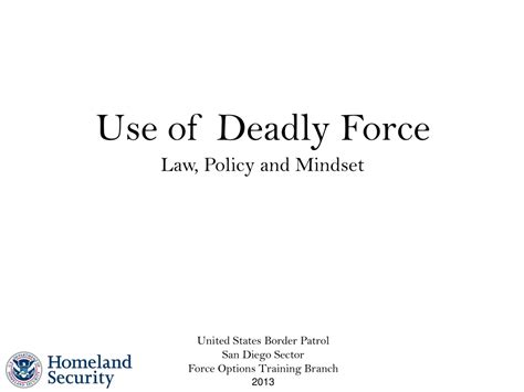 Ppt Use Of Deadly Force Powerpoint Presentation Free Download Id