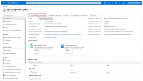 Azure Synapse Analytics Part How To Create A Dedicated SQL Pool And Connect Via SSMS