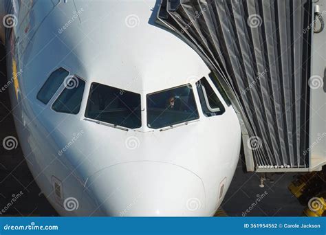 Closeup Of The Cockpit And Of A Commercial Aircraft Douglas Dc 9