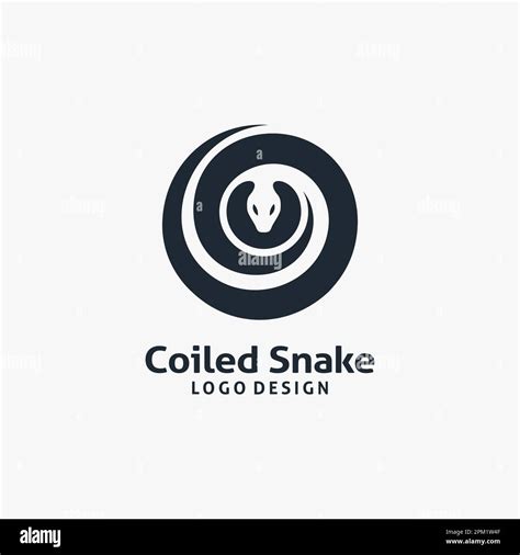 Coiled Snake Logo Design Stock Vector Image And Art Alamy