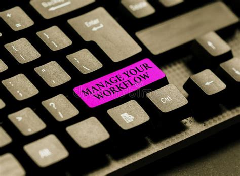 Handwriting Text Manage Your Workflow Internet Concept Workforce
