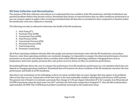 Ro Normalization And Trending1 Pdf Agriculture Industries