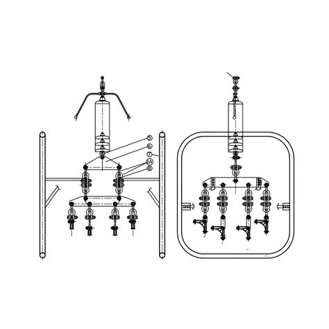 1200kv Single Suspension String Assembly For Octa Bundle Conductors