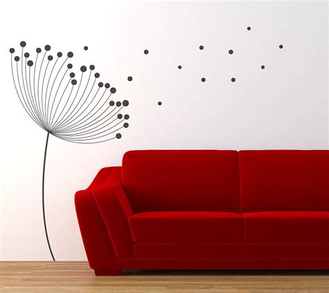 dandelion wall sticker by nutmeg | notonthehighstreet.com