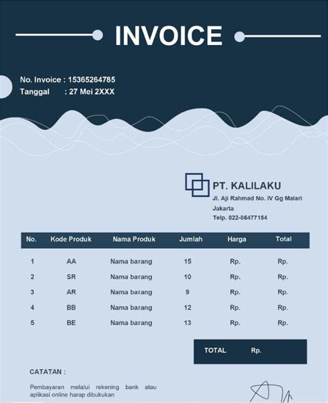 Best Free And Editable Word Invoice Templates In WPS Office Blog