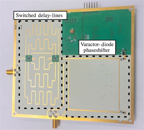 Variable 867 Mhz Phase Shifter Consisting Of A Varactor Diode Loaded