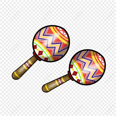 휴대용 타악기 마라카스 일러스트 클립 아트화려한 Png 일러스트 무료 다운로드 Lovepik