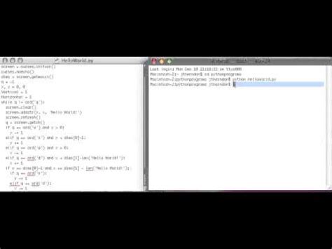 Python Curses Tutorial Cursor And Move YouTube