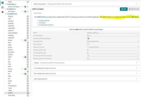Launchxl Cc1312r1 No Uart In Syscfg Sub 1 Ghz Forum Sub 1 Ghz Ti