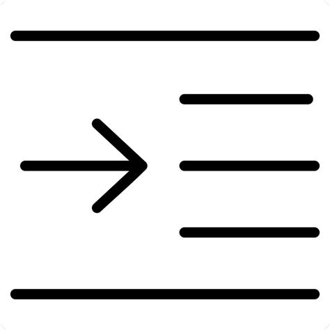 Shift Right Icon Concept In Black Color 73848713 Vector Art At Vecteezy