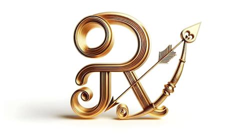 3d Ramas Bow And Arrow Concept As Vector Of Ramas Bow And Arrow In Gold