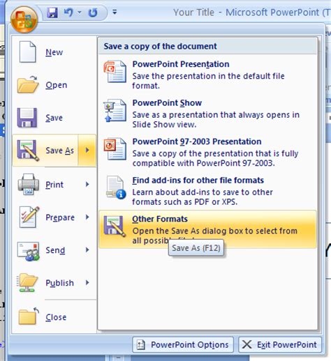 Convert A PowerPoint Presentation To PowerPoint Presentation Save Introduction