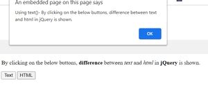 Difference Between Text And Html Method In JQuery GeeksforGeeks